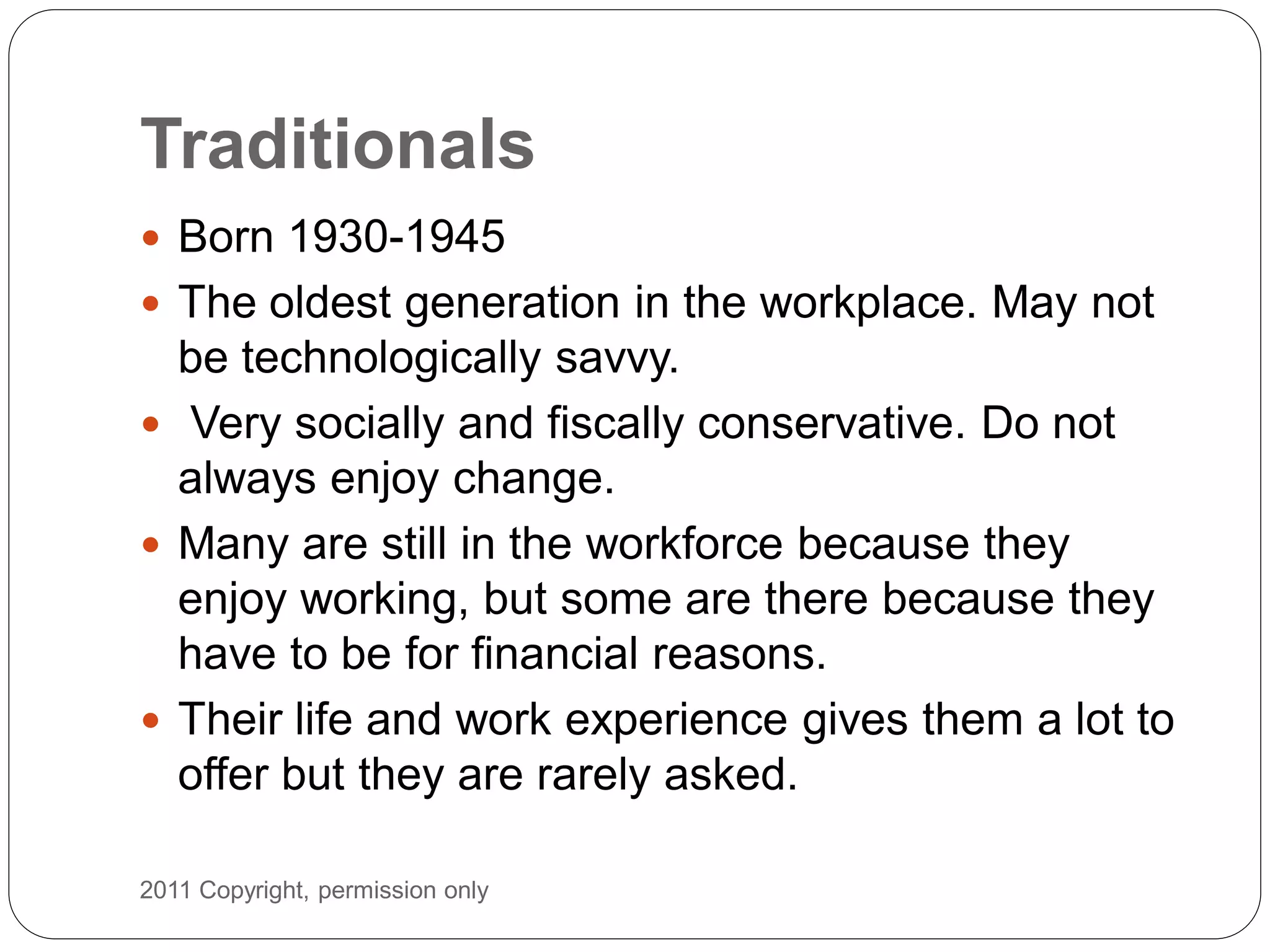 You Dont Know Me! Generational Conflict in the workplace | PDF ...