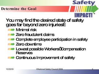 You Get What You Measure Tips For Establishing Safety Metrics | PPT