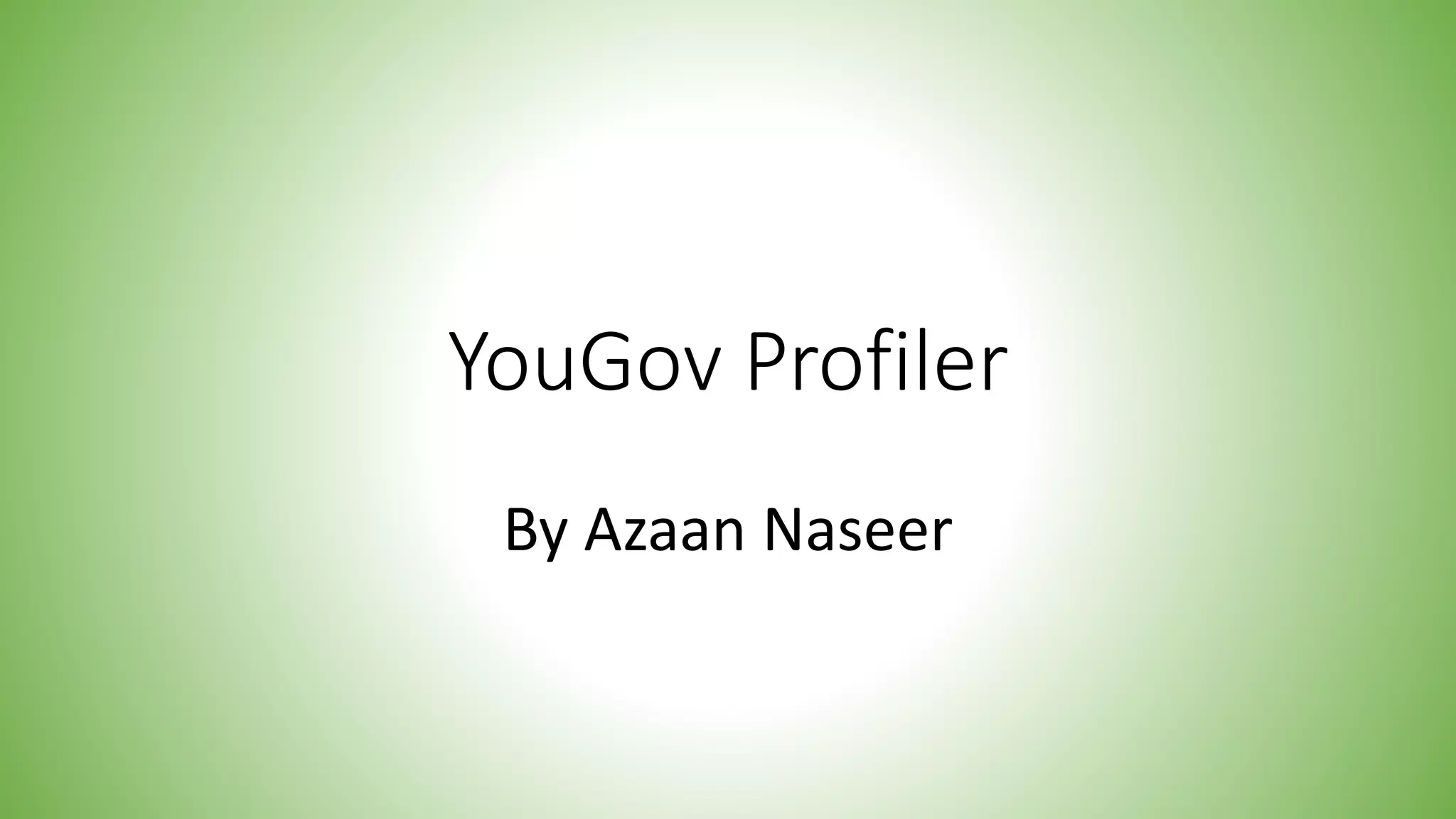YouGov Profiler | PPT