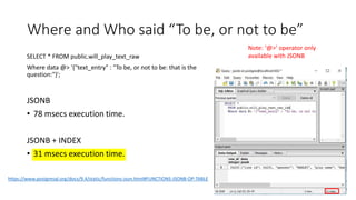 You, me, and jsonb | PPT