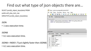 You, me, and jsonb | PPT