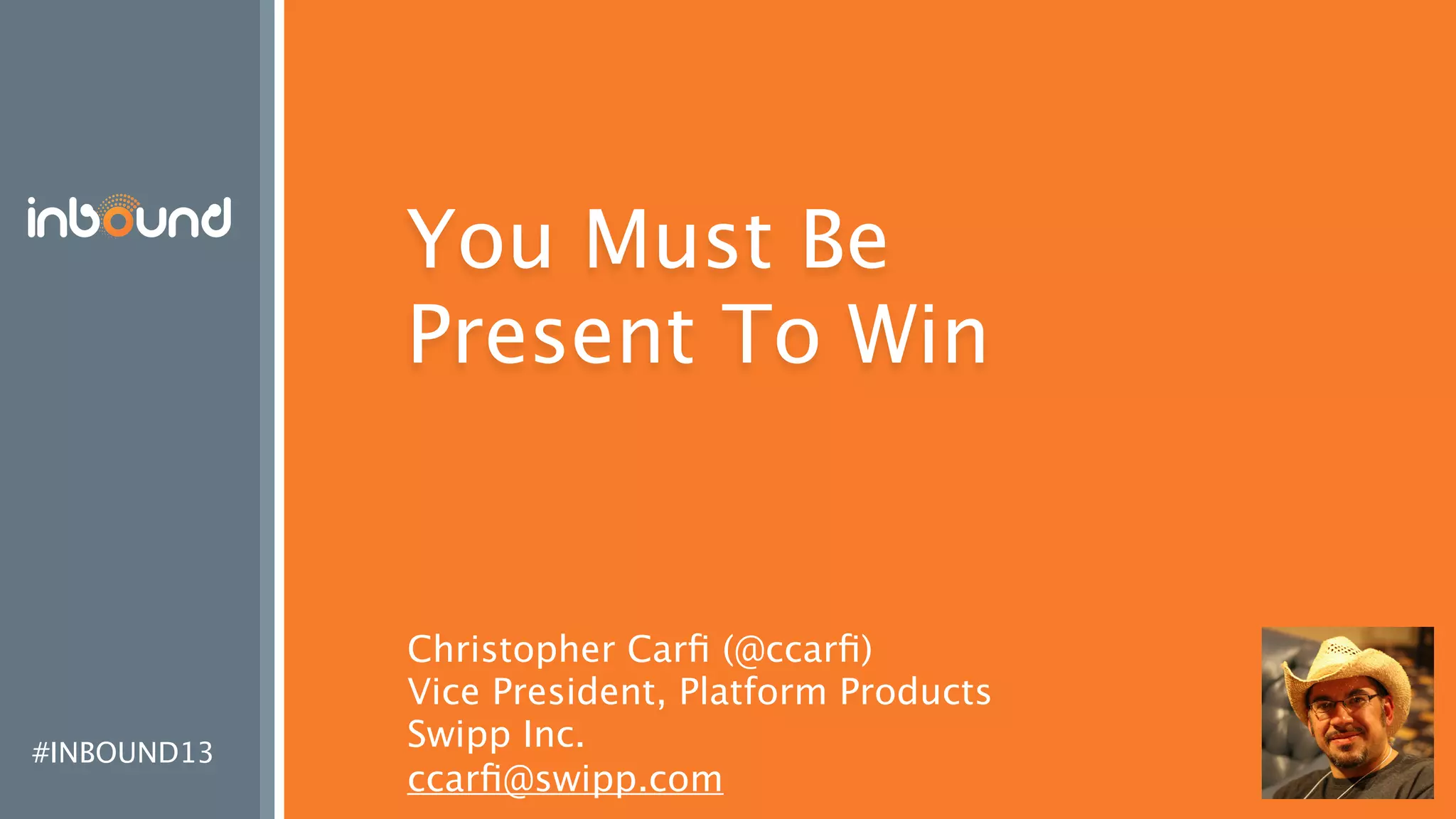 You Must Be Present To Win | PPT