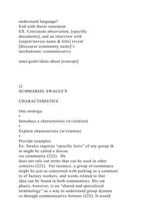 You need to know Concept of Discourse Communities( GOOGLE IT ).docx