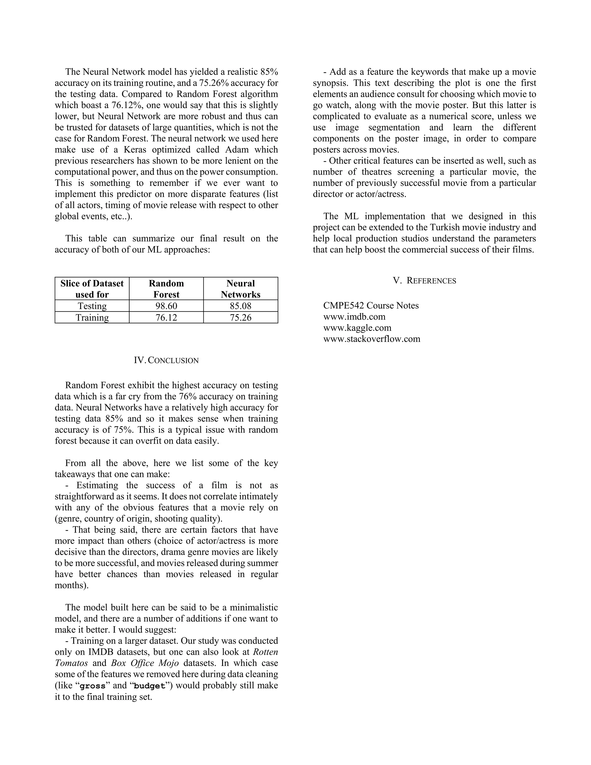 Building a Movie Success Predictor | PDF