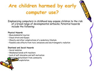 Young Children And Computers | PPT
