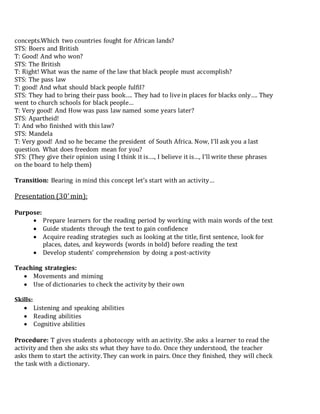 lesson plans, class 2 | DOCX