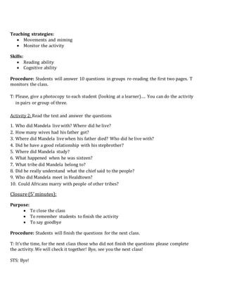 lesson plans, class 2 | DOCX