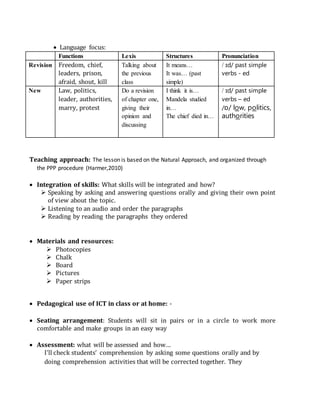 lesson plans, class 3 | DOCX