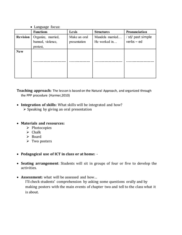 lesson plans, class 5 | PDF
