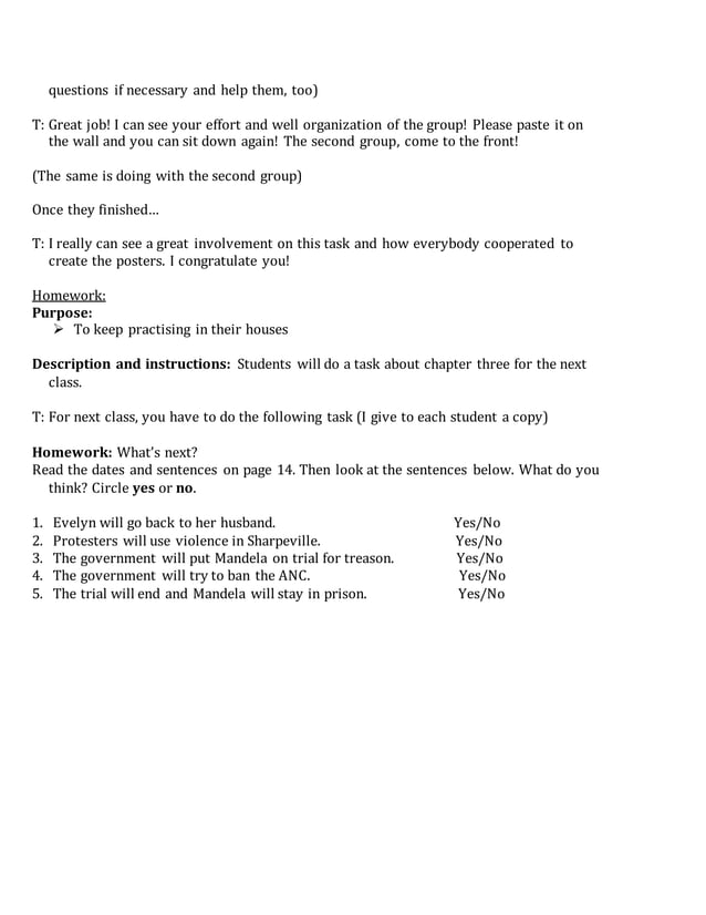 lesson plans, class 5 | PDF
