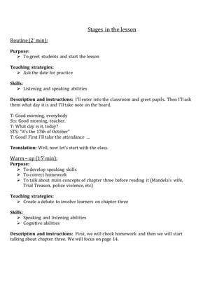 lesson plans, class 6 | PDF