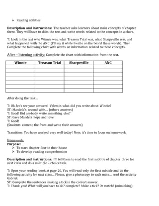 lesson plans, class 6 | PDF