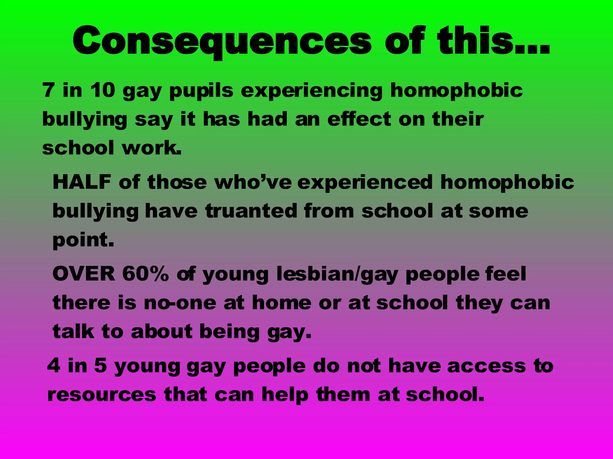 Young People And Homophobia Presentation | PPT