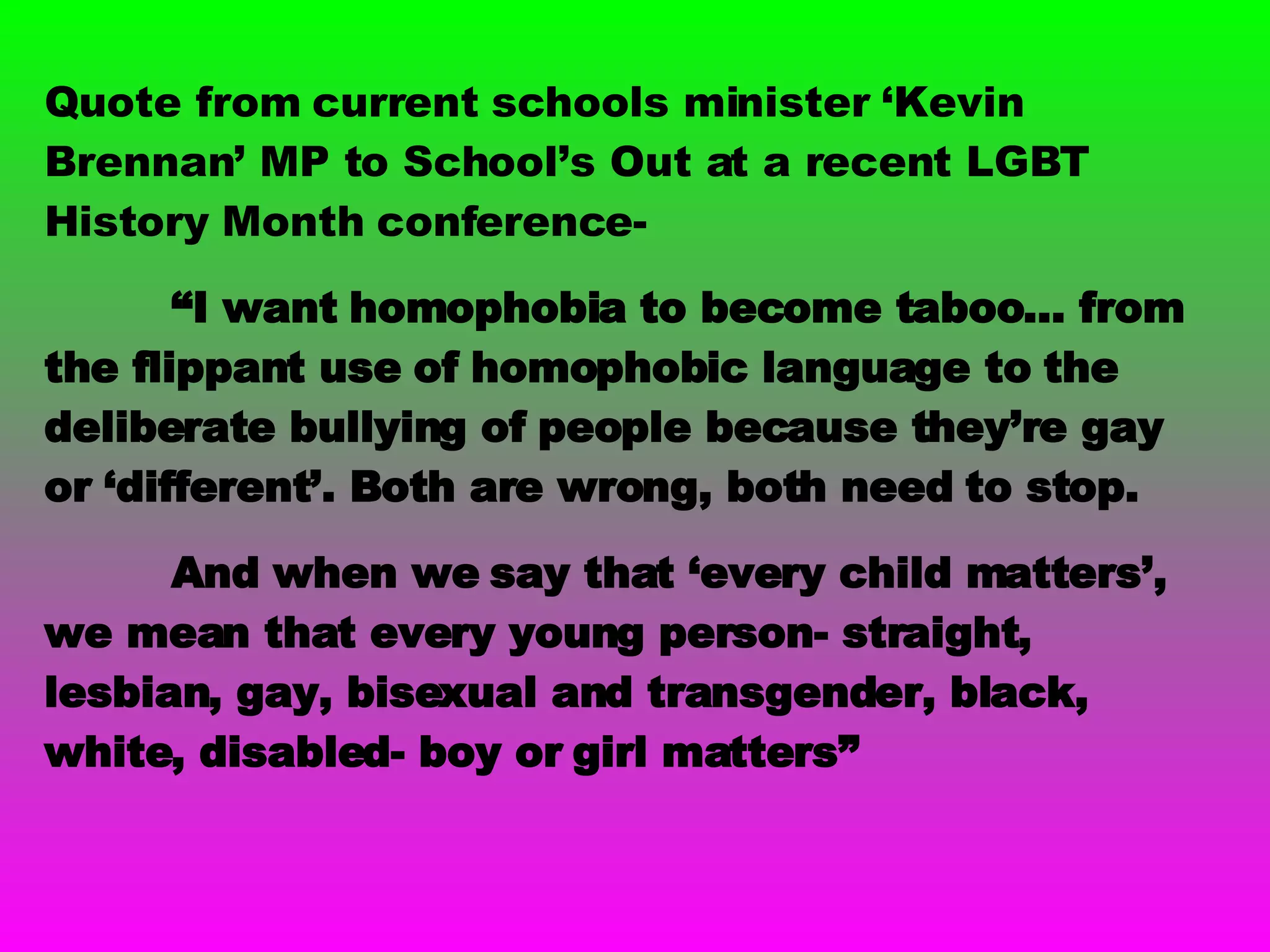 Young People And Homophobia Presentation | PPT