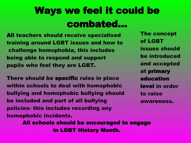 Young People And Homophobia Presentation | PPT
