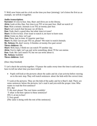 Lesson plans, class 2 | PDF