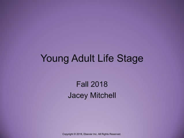 Young Adult Life Stage | PPT | Men\'s Health | Healthy Living
