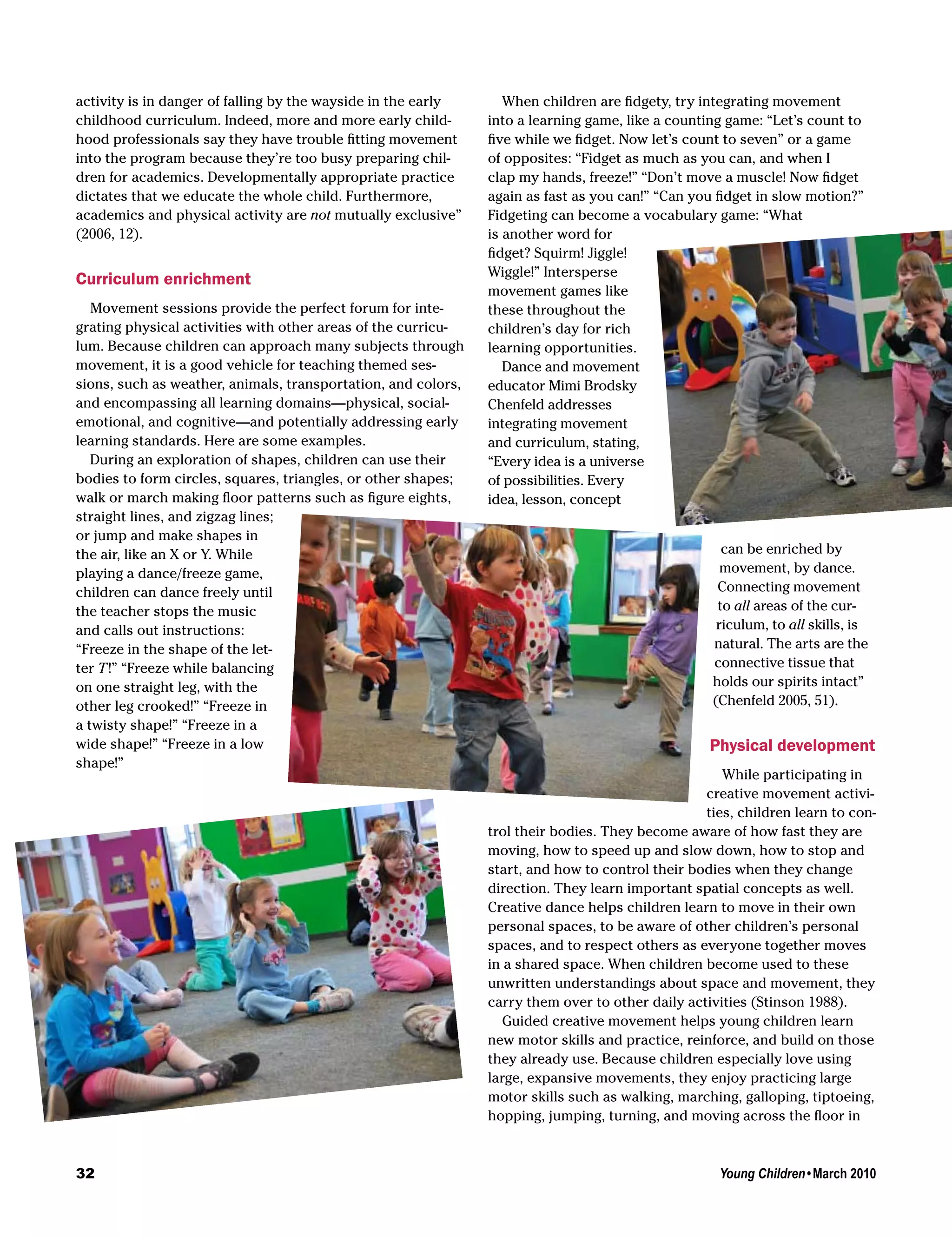 Young children and movement the power of creative dance | PDF