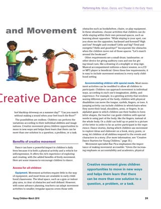Young children and movement the power of creative dance | PDF