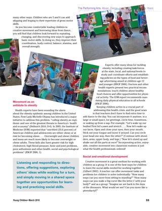 Young children and movement the power of creative dance | PDF
