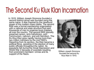 The Ku Klux Klan | PPT