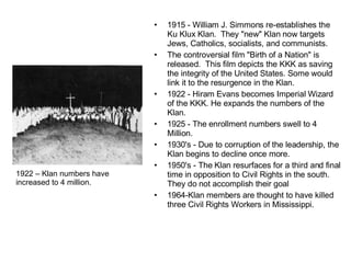The Ku Klux Klan | PPT