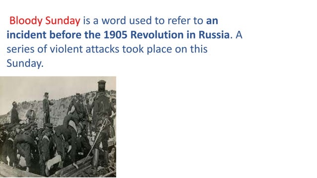 presentation on bloody sunday | PPTX