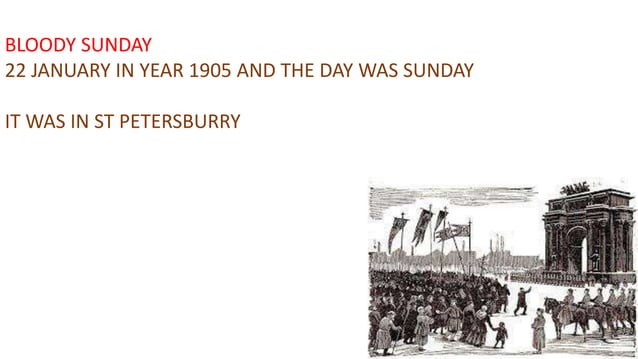 presentation on bloody sunday | PPTX