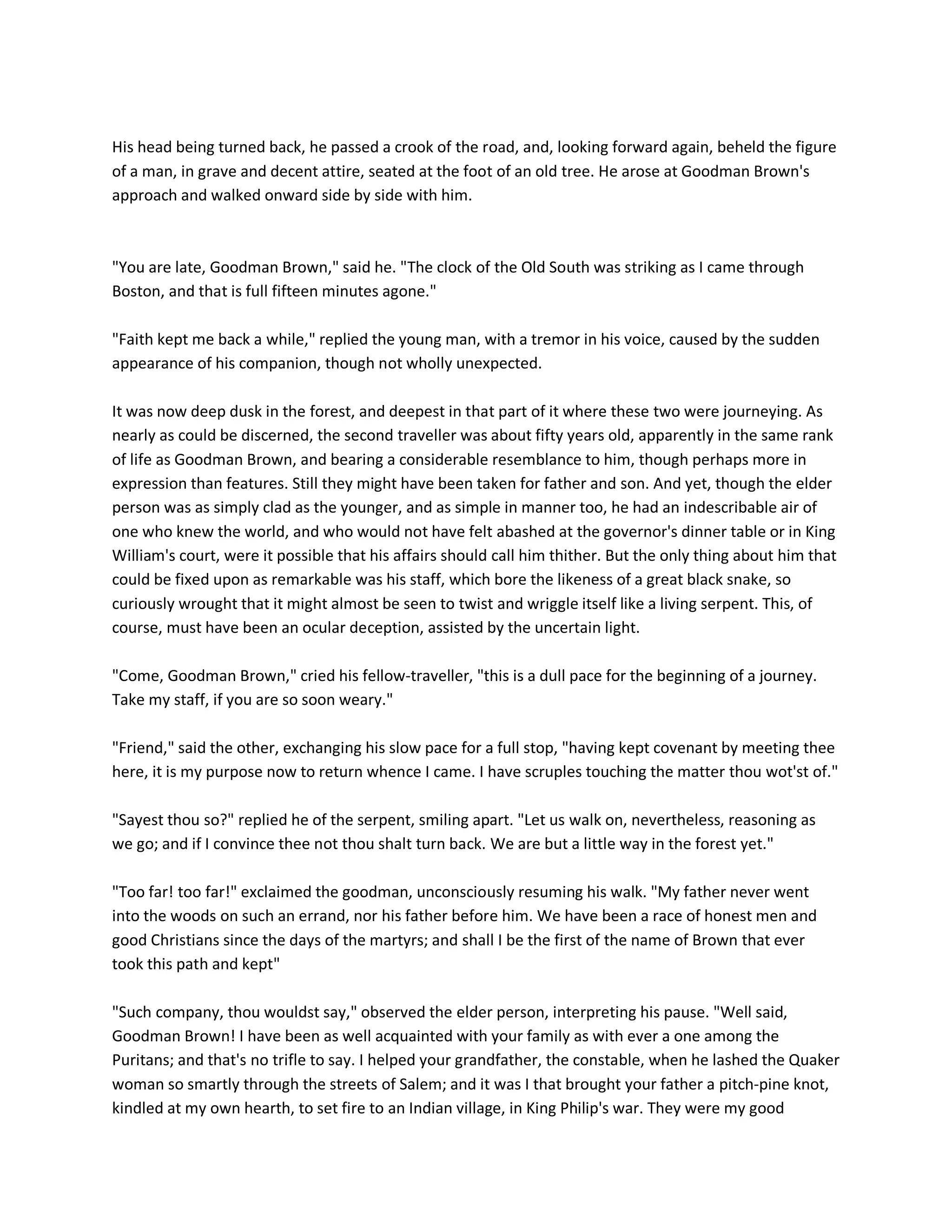 Young Goodman Brown | PDF