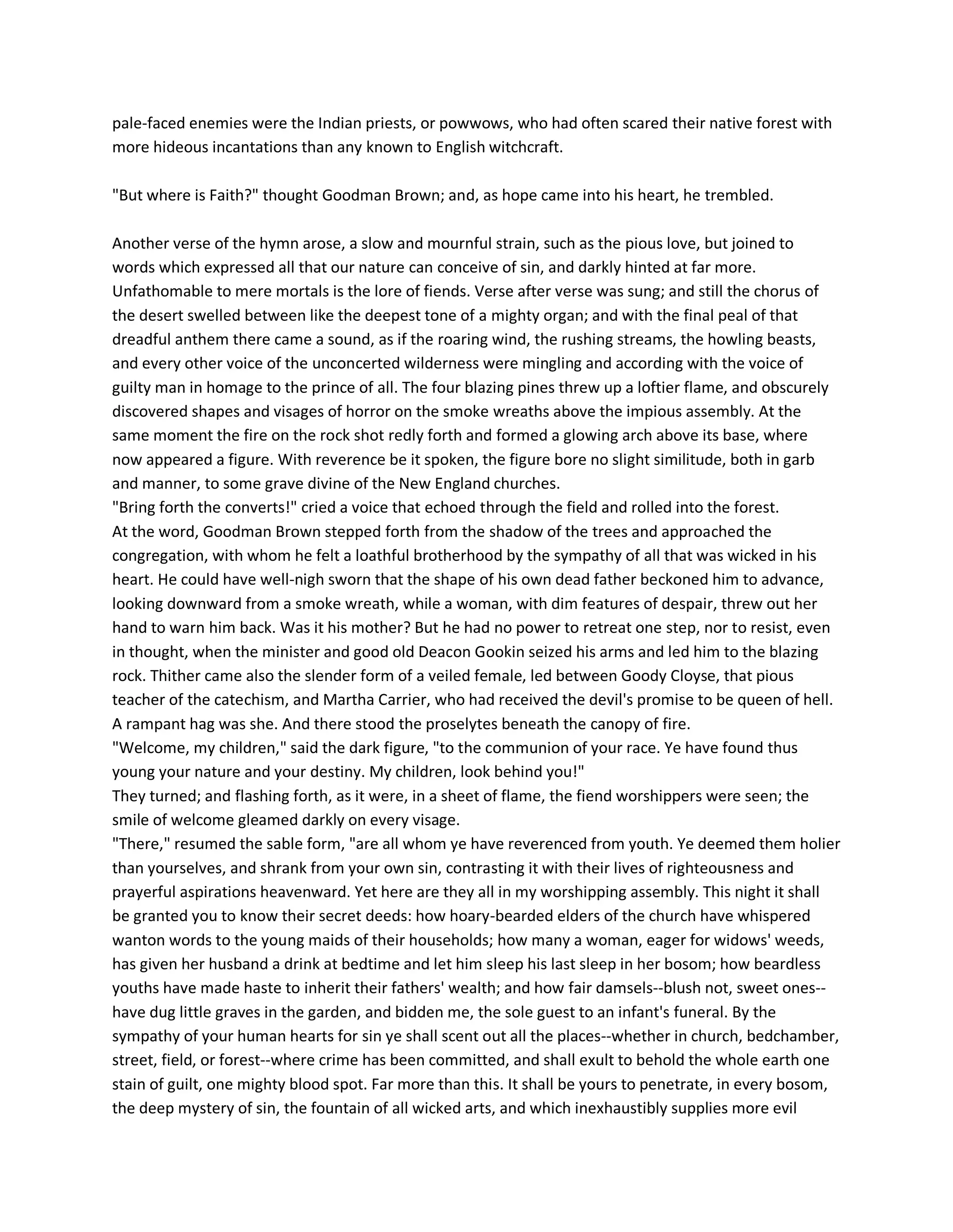 Young Goodman Brown | PDF