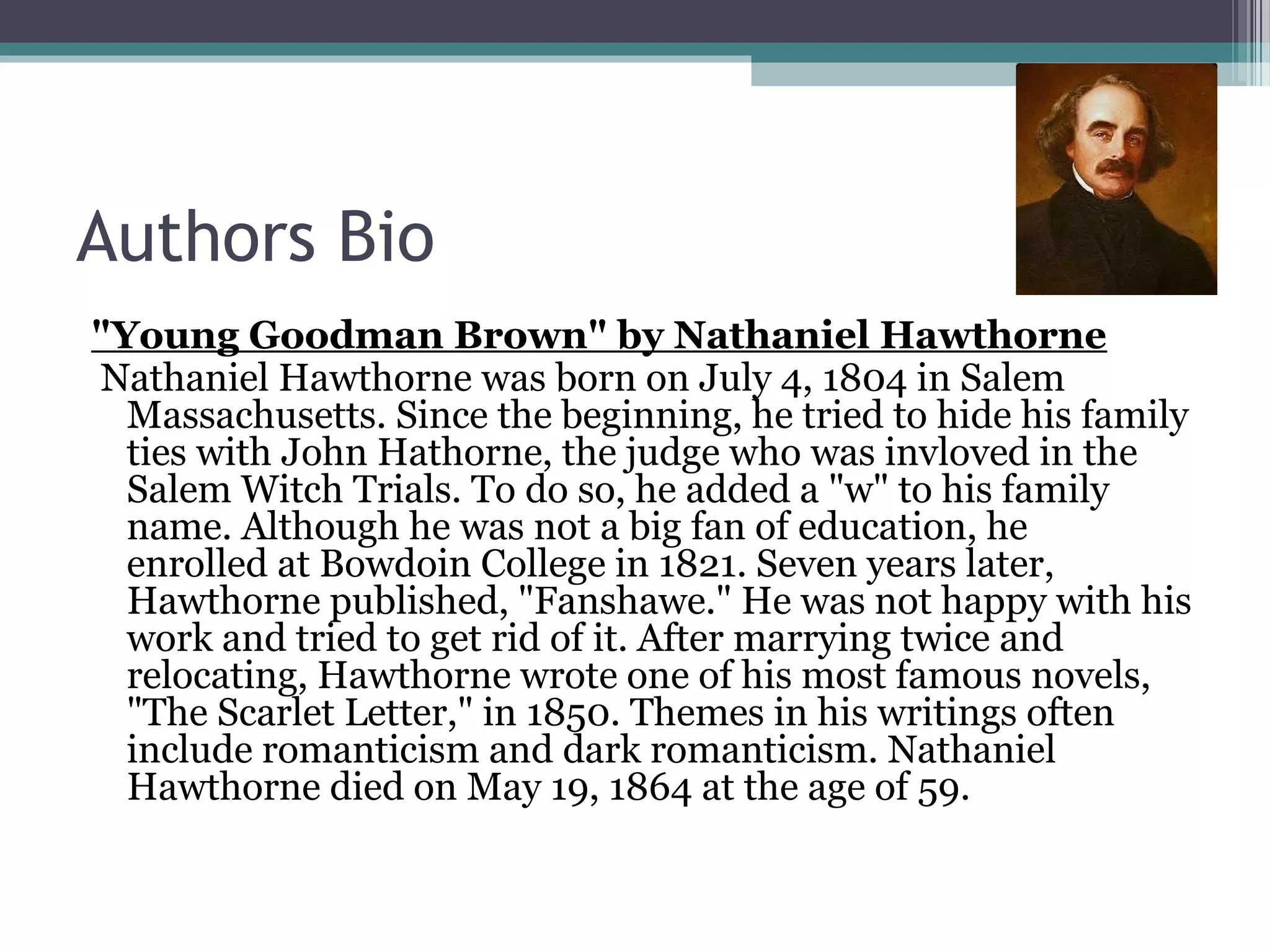 Young Goodman Brown 3 | PPT