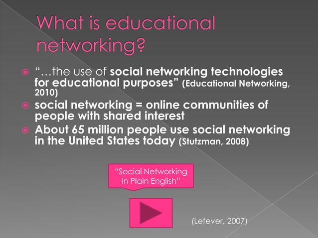 Youngkin educational networking | PPTX | Social Networking | Internet