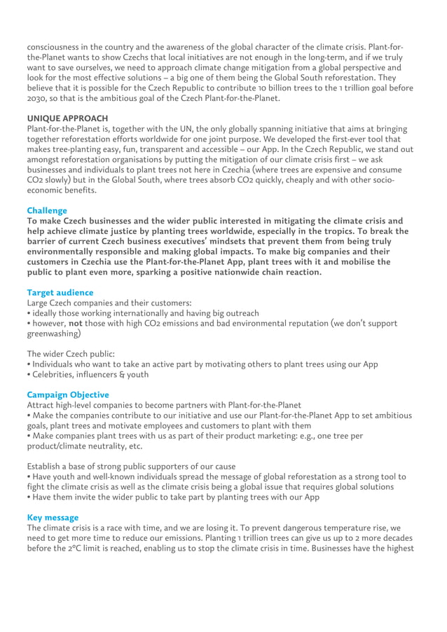 Young lions CZ 2021 | marketers | brief | PDF