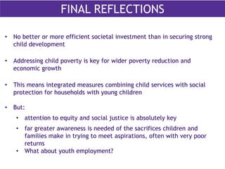 Poverty, Inequality and Social Change in Children’s Lives | PPT