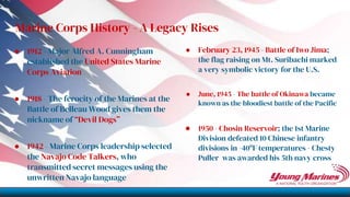 Young Marine & Marine Corps History Presentation | PPTX