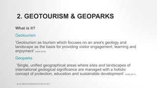 Economic Impacts of Geotourism and Geoparks in China: Dr Young Ng | PPT