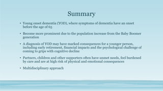 Young Onset Dementia | PPTX
