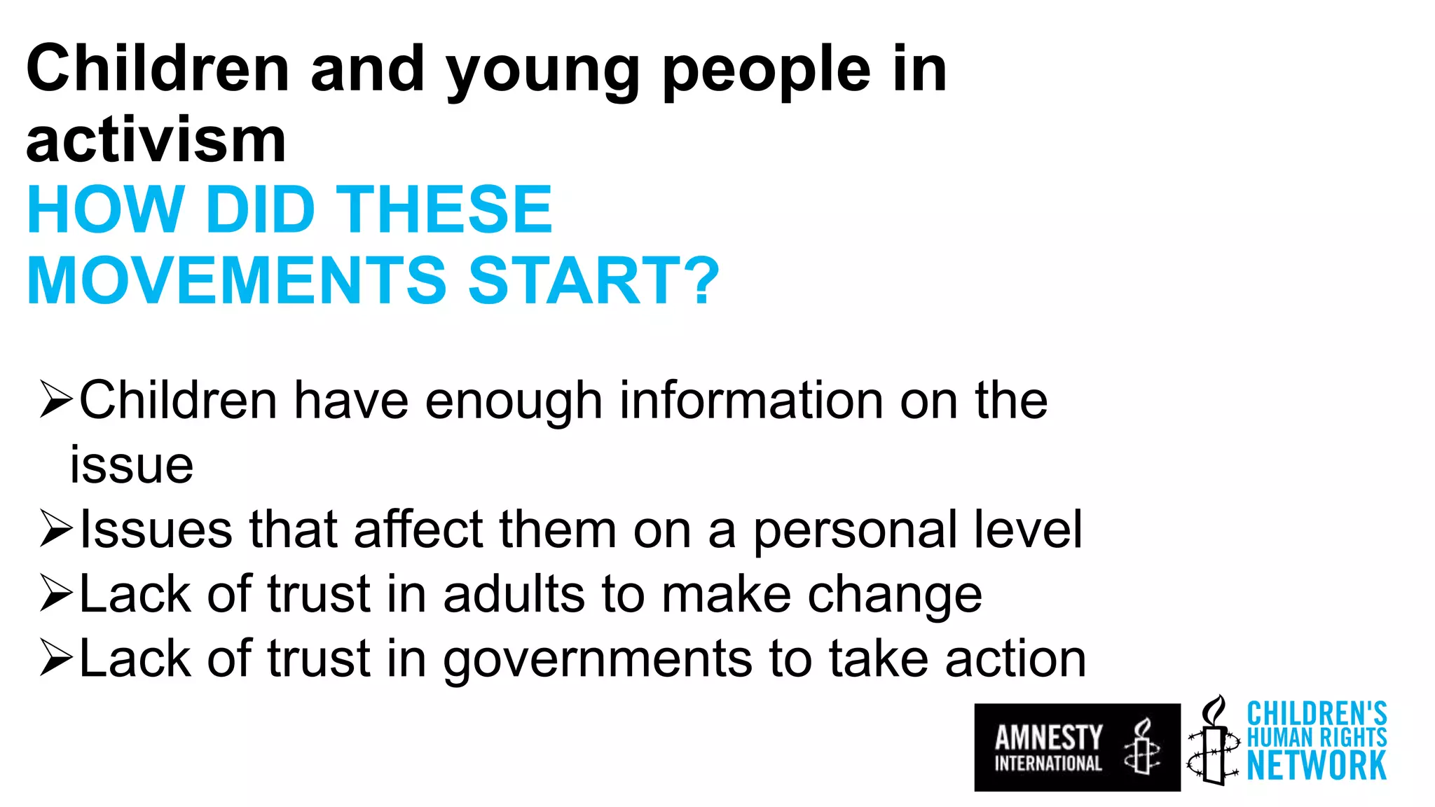 Young people in activism - Sena Atici | PPTX