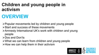 Young people in activism - Sena Atici | PPTX