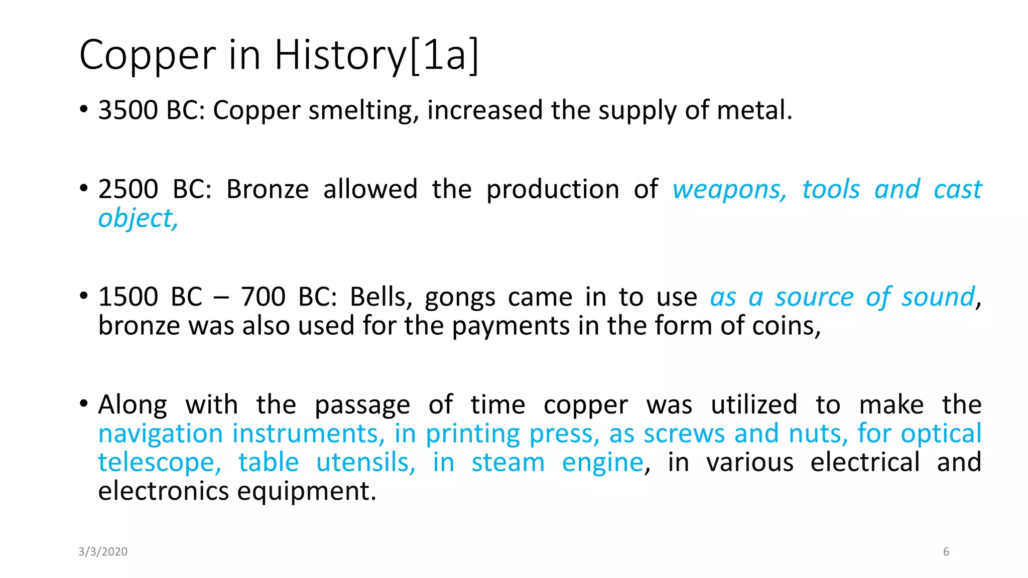 Metallurgy of Copper | PPTX