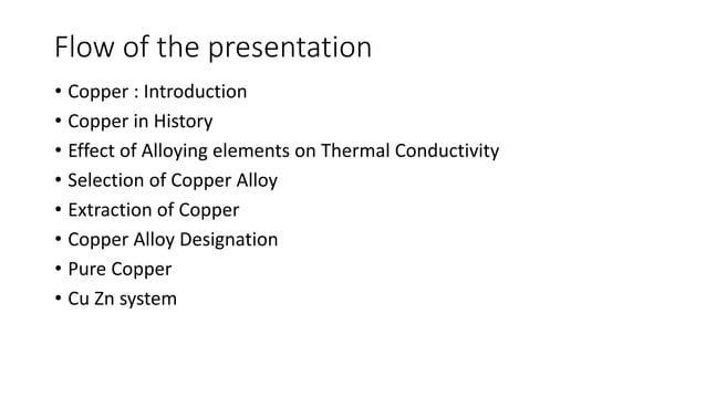 Metallurgy of Copper | PPTX | Chemistry | Science