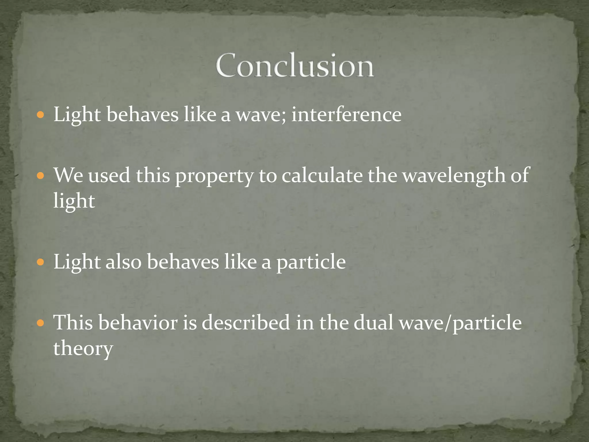 Young's double slit experiment | PPTX