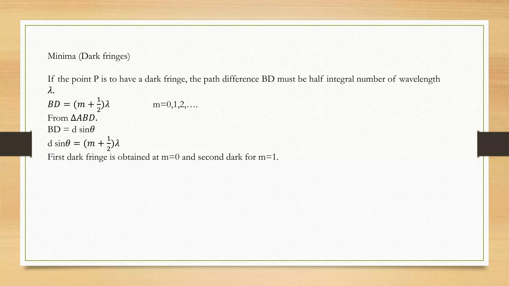 Youngs double slit experiment | PPTX