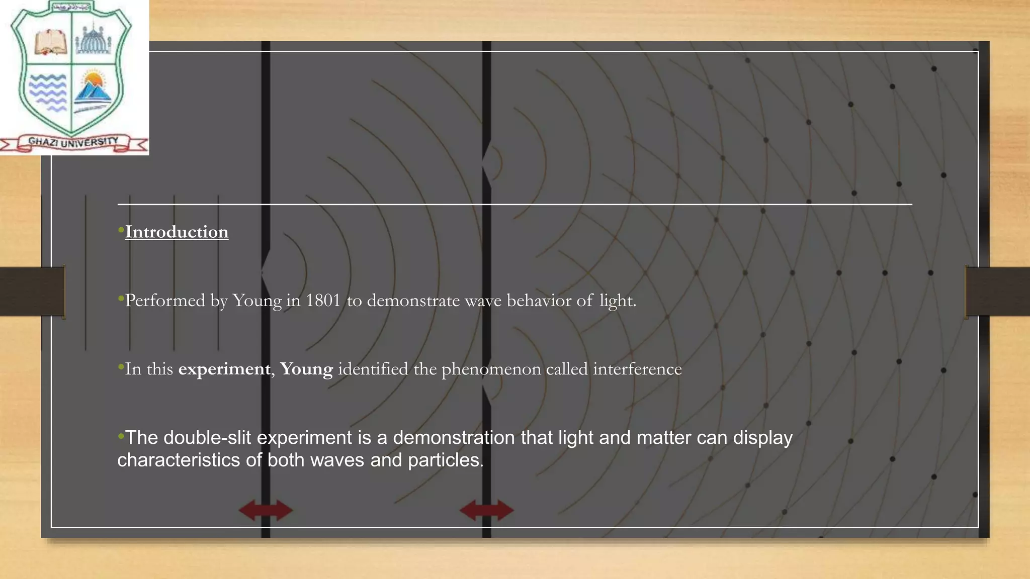 Youngs double slit experiment | PPTX