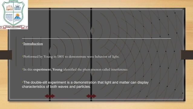 Youngs double slit experiment | PPTX