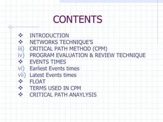 Operation research's CPM techniques | PPT