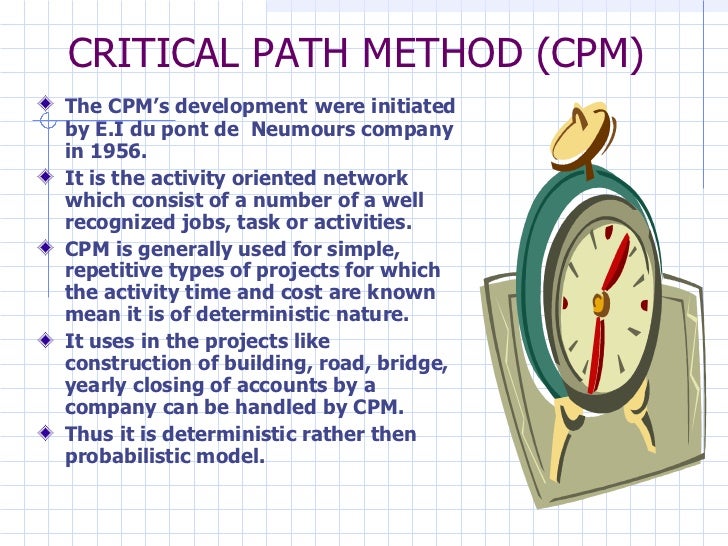 Operation research's CPM techniques
