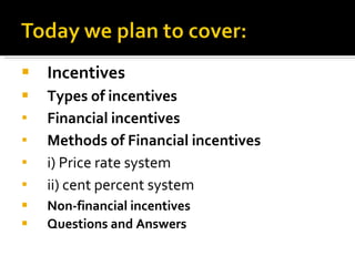 incentives and remuneration | PPT