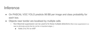 You only look once (YOLO) : unified real time object detection | PPTX