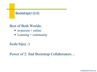 Bootstrap University | PPT